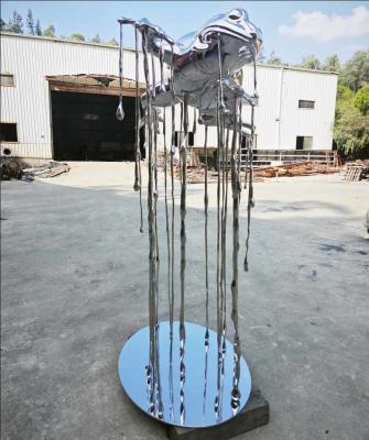 China Polished Stainless Steel Abstract  Frog,Animal Garden Ornaments for sale
