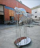 China Polished Stainless Steel Abstract  Frog,Animal Garden Ornaments for sale