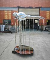 China Polished Stainless Steel Abstract  Frog,Animal Garden Ornaments for sale