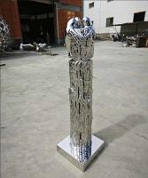 China 150cm High Welding outdoor Abstract stainless steel sculpture for sale