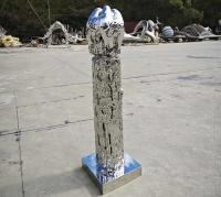 China 150cm High Welding outdoor Abstract stainless steel sculpture for sale