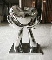China 1.5 Meter High Modern Outdoor Stainless Steel Sculpture for sale