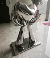 China 1.5 Meter High Modern Outdoor Stainless Steel Sculpture for sale