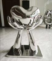 China 1.5 Meter High Modern Outdoor Stainless Steel Sculpture for sale