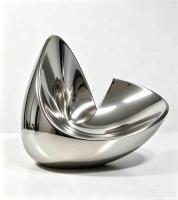 China 1.0m Height Abstract Metal Sculpture with Polished Mirror Finish and Customizable Design for Interior Decoration for sale