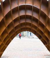 China Modern Style Corten Steel Large Outdoor Sculpture for Urban Decoration City Landmark for sale