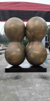 China Custom Large Abstract Antique Bronze Sculpture Garden Ornament for Outdoor Art Display for sale