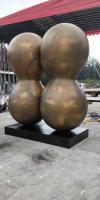 China Custom Large Abstract Antique Bronze Sculpture Garden Ornament for Outdoor Art Display for sale