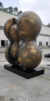 China Custom Large Abstract Antique Bronze Sculpture Garden Ornament for Outdoor Art Display for sale