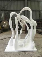 China 2.5m Height Custom Mirror Finish Stainless Steel Abstract Metal Sculpture for Garden Decoration for sale
