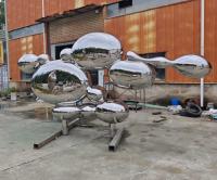 China Contemporary Abstract Stainless Steel Sculpture Urban Art for Garden Decoration for sale