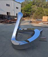 China Outdoor Custom Modern Abstract Sculpture,Mirror Polished Sculpture for Garden for sale
