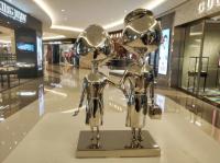 China Indoor Metal Sculptures Stainless Steel Abstract Art Sculptures Designed for Office Hotel Home and Coffee Bar Decoration for sale