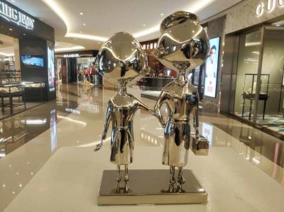 China Indoor Metal Sculptures Stainless Steel Abstract Art Sculptures Designed for Office Hotel Home and Coffee Bar Decoration for sale