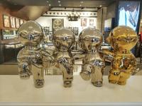 China Indoor Metal Sculptures Stainless Steel Abstract Art Sculptures Designed for Office Hotel Home and Coffee Bar Decoration for sale