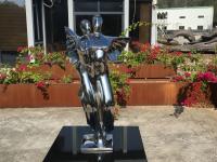 China Modern Indoor Metal Sculptures , Abstract Indoor Sculptures Contemporary for sale
