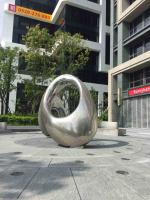 China Popular Mirror Exterior Stainless Steel Sculpture Garden Ornaments 2.2 Meter Length for sale