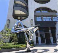 China Butterfly Wing Outdoor Metal Sculpture , Customized Metal Art Garden Sculptures for sale