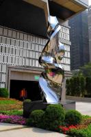 China Contemporary Outdoor Metal Sculpture Plaza Decoration In Stainless Steel 316L for sale