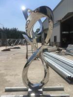 China Garden Outdoor Metal Sculpture Metal Abstract Style For Square Decoration for sale