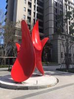 China ODM Decorative Stainless Steel Abstract Sculpture Painted Metal Sculpture for sale