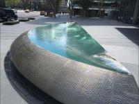 China Abstract Large Outdoor Garden Sculptures Stainless Steel For Palza Decoration for sale