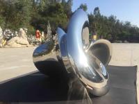 China Metal Large Outdoor Sculpture Flower 2.8 Meter Length For Hotel Decoration for sale