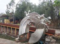 China Large Modern Abstract Sculpture Stainless Steel Public Commercial Decoration for sale
