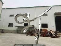 China Abstract Metal Large Outdoor Sculpture Modern Garden Ornaments Statues for sale