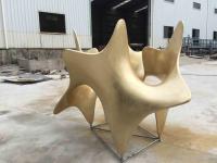 China 2 Meter Length Bronze Garden Statues Golden Painted Surface Finishing for sale