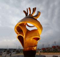 China Contemporary Outdoor Bronze Sculpture , Decorative Modern Abstract Bronze Sculpture for sale