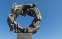 China Outdoor Antique Bronze Sculpture Customized For Western Amusement Park for sale