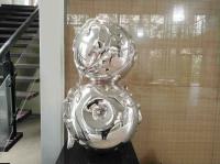 China Contemporary Art Stainless Steel Sculpture , Metal Garden Statues Sculptures for sale
