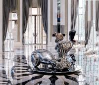 China Large Size Stainless Steel Metal Sculpture For Indoor Hotel Public Decoration for sale