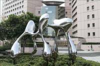 China Custom Size Stainless Steel Garden Statues For City Decoration OEM / ODM Acceptable for sale