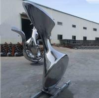 China High Polished Abstract Steel Sculpture Stainless Decorative Art Garden for sale