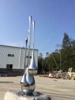 China Street Decoration Modern Abstract Sculpture / Urban Sculpture Stainless Steel for sale