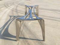 China Outdoor Stainless Steel Garden Statues Polished Surface Abstract Metal Art for sale
