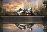 China Outdoor Large Modern Abstract Sculptures , Abstract Form Sculpture For Garden Decoration for sale
