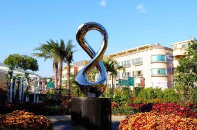 China Stainless Steel Contemporary Abstract Sculpture Polished Mirror Finishing for sale
