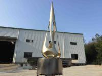 China Painted Bronze Urban Sculpture Garden Public Metal Outdoor Decoration for sale