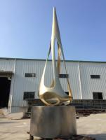 China Painted Bronze Urban Sculpture Garden Public Metal Outdoor Decoration for sale