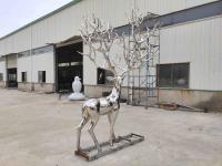 China Large Metal Garden Sculpture , Outdoor Modern Sculpture Stainless Steel for sale