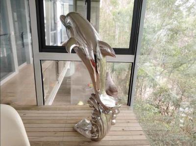 China Polished Metal Animal Sculptures , Modern Metal Animal Garden Sculptures for sale
