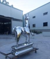 China Outdoor Metal Animal Sculptures , Urban Decoration Abstract Animal Sculpture for sale