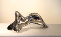 China Mirror Surface Garden Ornaments Statues , Abstract Stainless Steel Garden Statues for sale