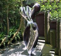 China Square Garden Ornaments Statues , Abstract Metal Outdoor Garden Sculpture for sale