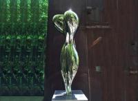 China Square Garden Ornaments Statues , Abstract Metal Outdoor Garden Sculpture for sale