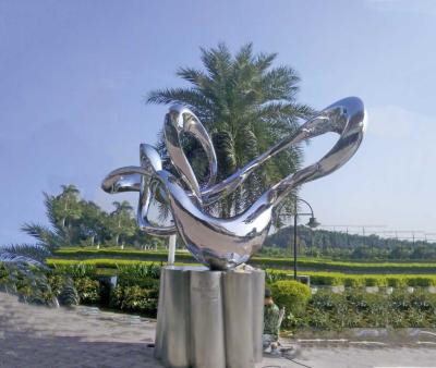 China Square Garden Landscape Statues Abstract Floating Clouds And Flowing Water for sale