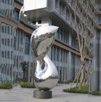 China High Polished Outside Garden Statues Stainless Steel 2.8 Meter Total Length for sale